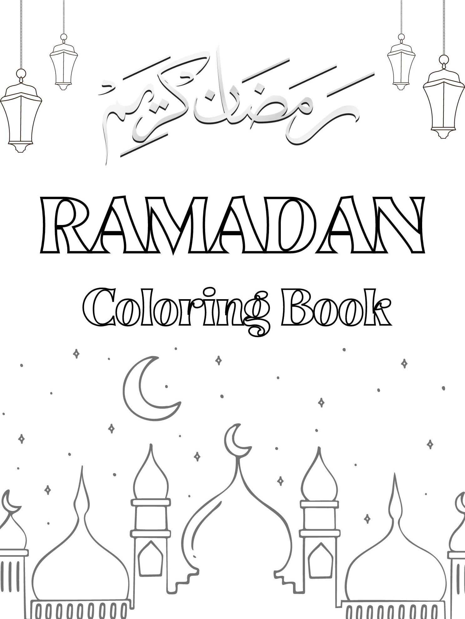 Ramadan Coloring Book for Kids, Islamic Books for Kids, Eid Gift, - Etsy