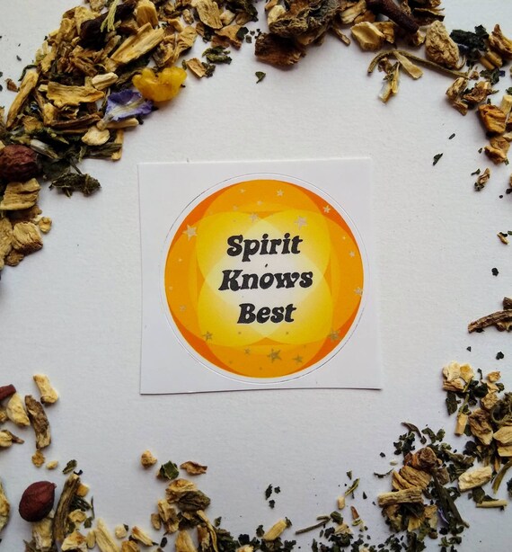 Spirit Knows Best Motivational Spiritual Mini Sticker | Etsy