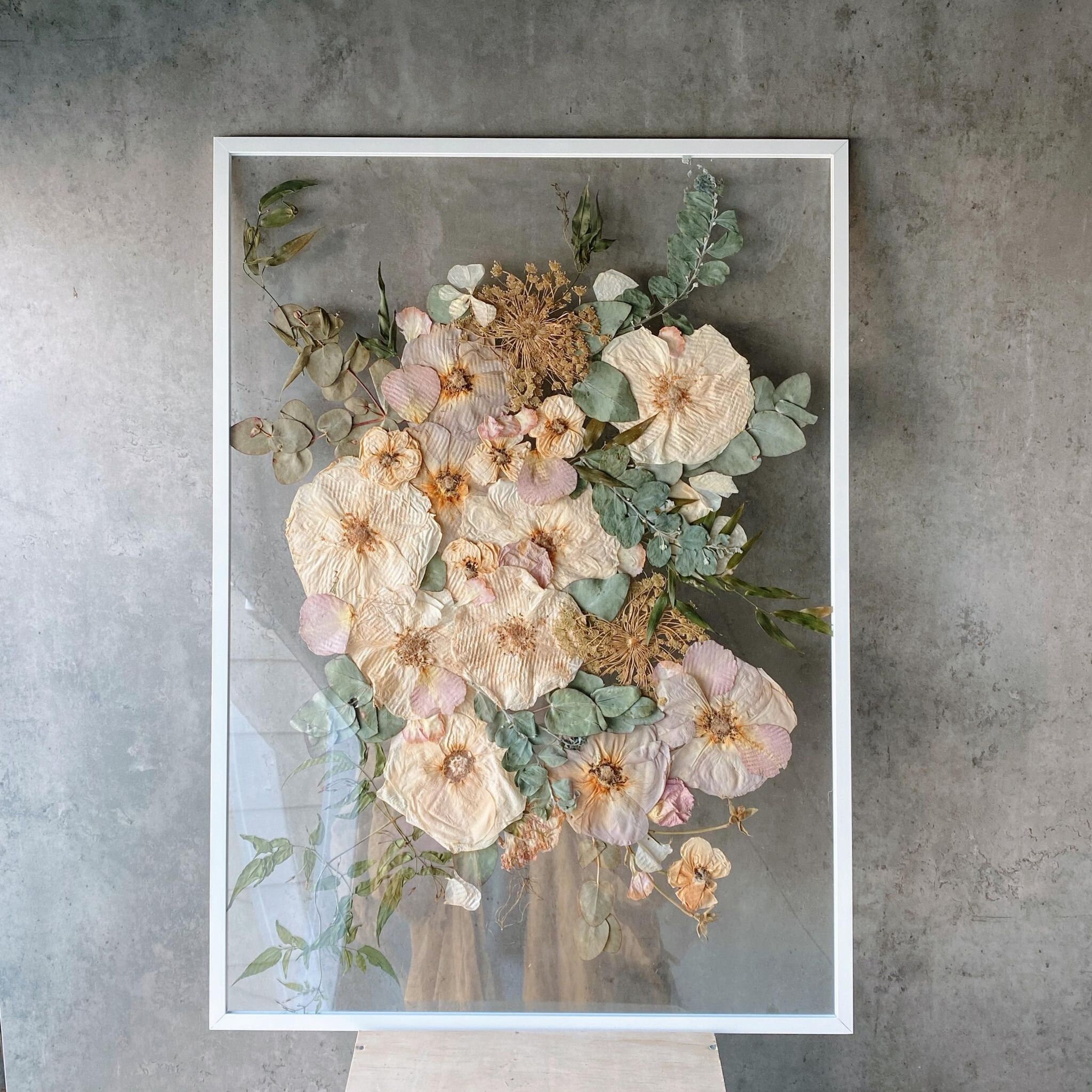 Custom Bridal Floral Frame; Bouquet Preservation; Pressed Wedding ...