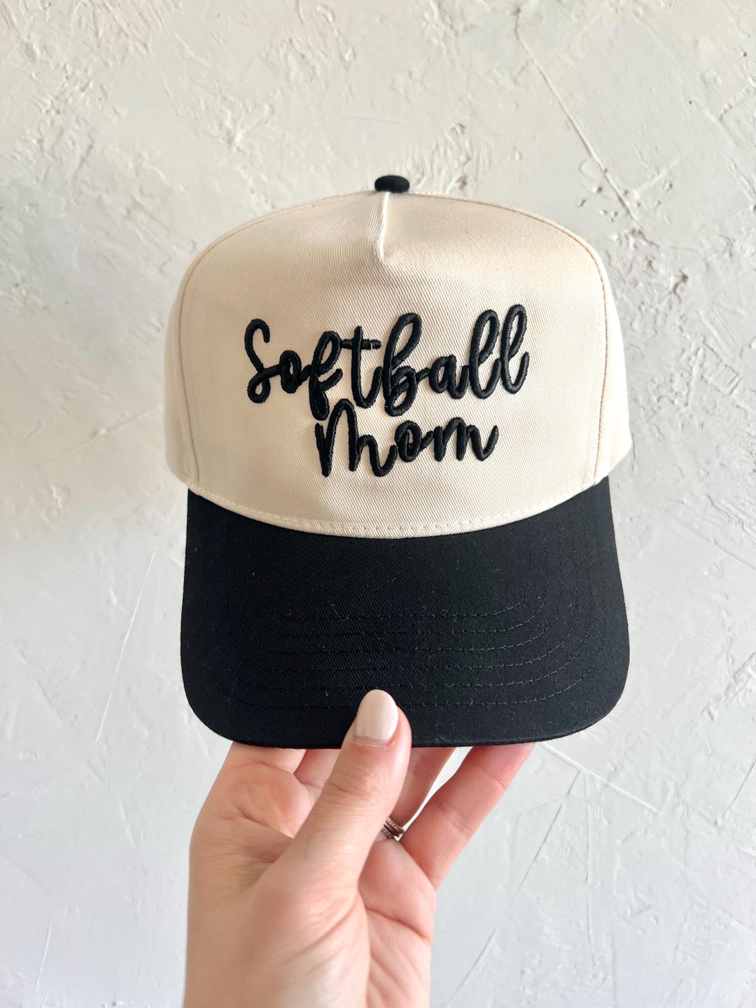 3D Puff Softball Mom Retro Baseball Cap - Etsy
