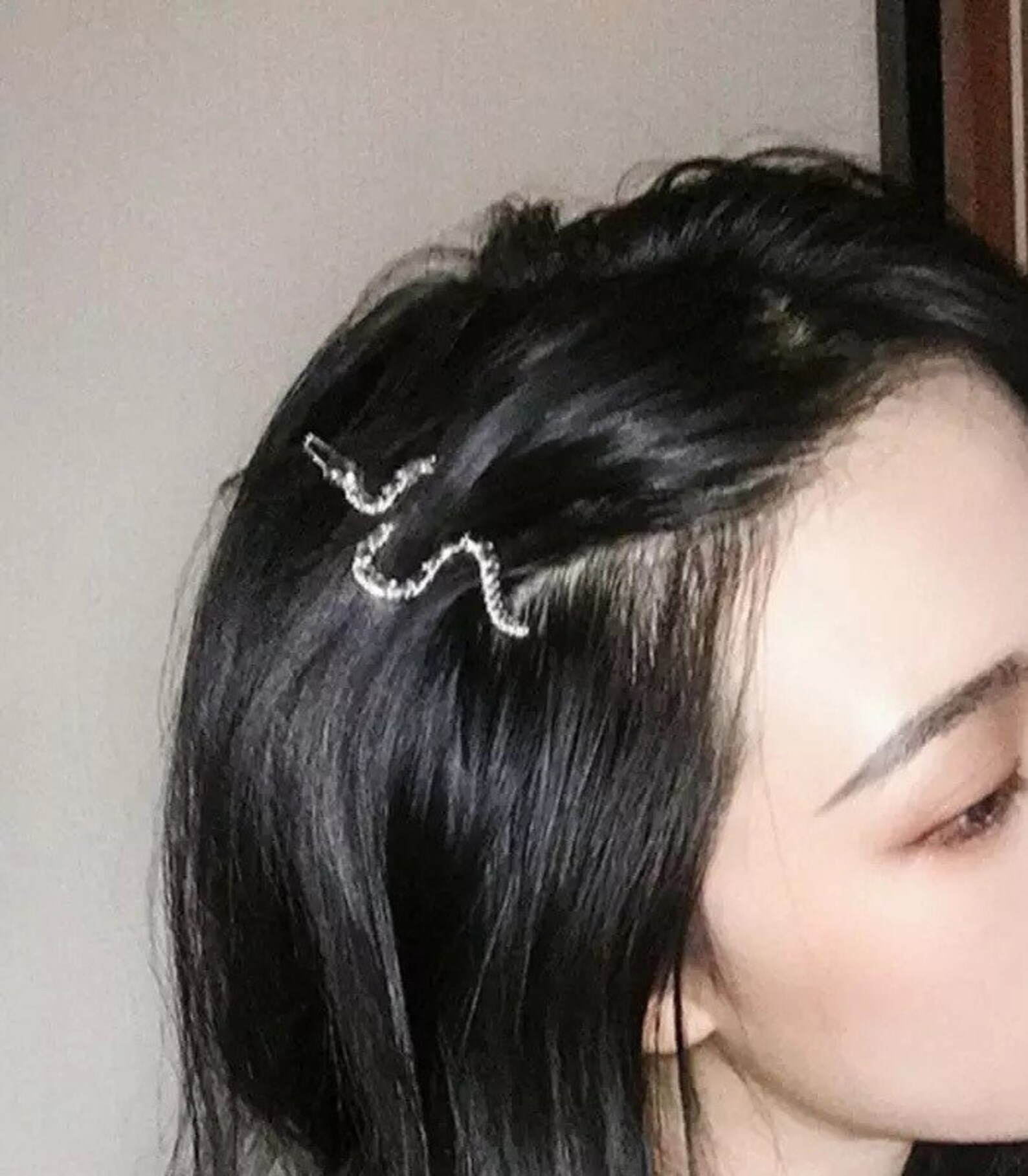 Vintage Style Snake Bobby Pin in Gold or Silver Snake Hair | Etsy