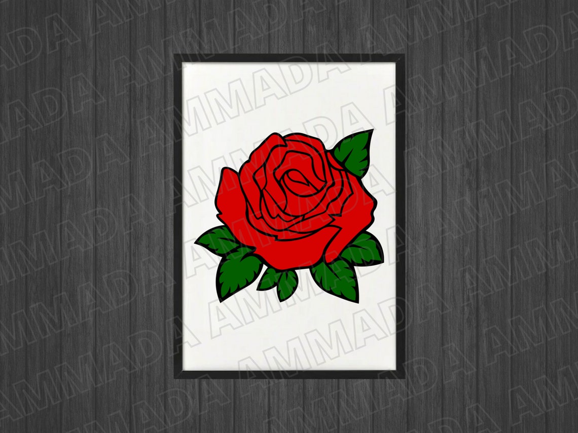 Rose SVG, Flower SVG, Instant Download, Printable Image - Etsy