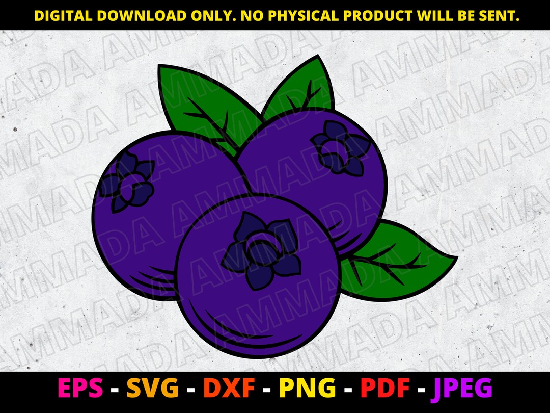 Blueberries SVG, Blueberries PNG, Instant Download, Printable Image - Etsy