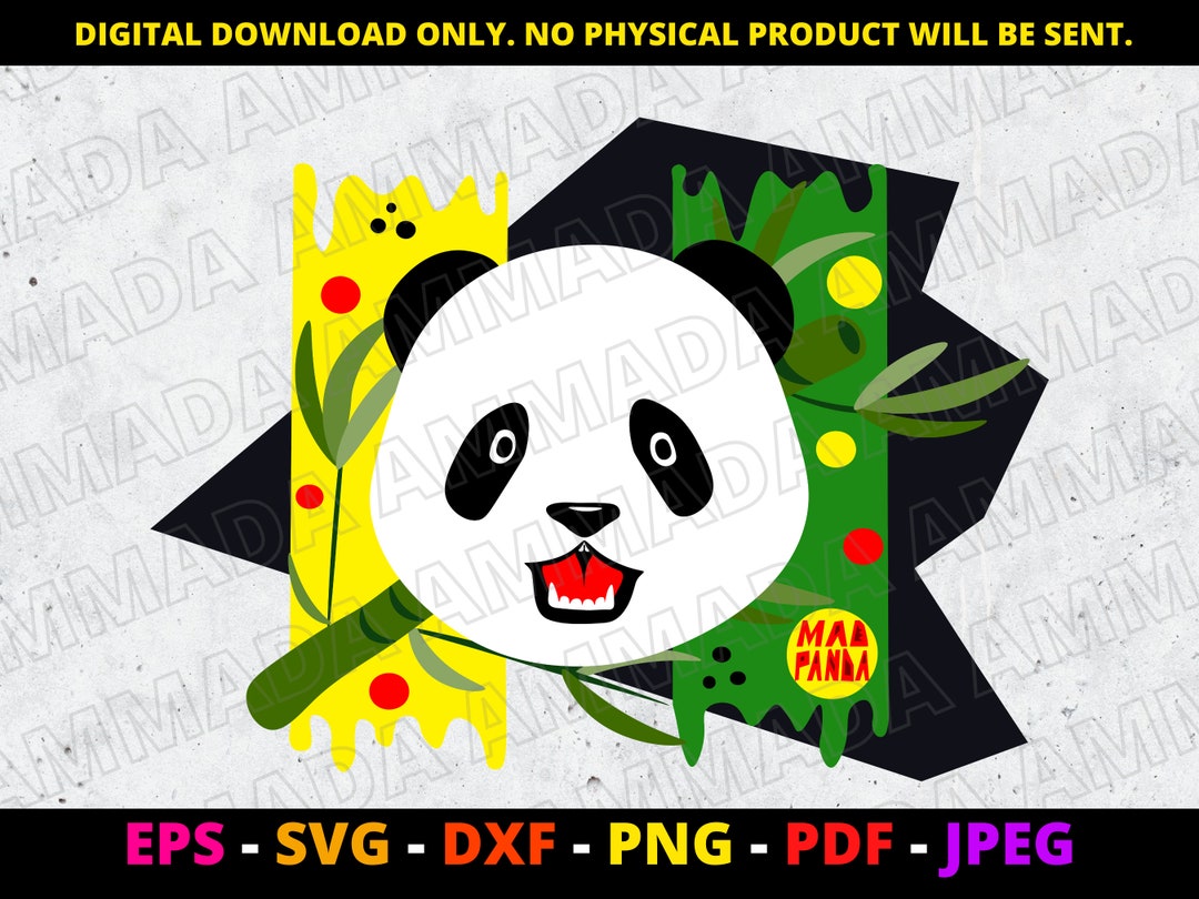 Panda SVG, Cute Panda Bear SVG, Instant Download, Printable Image - Etsy