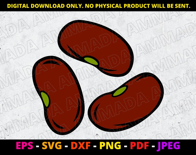 Beans SVG, Red Beans SVG, Instant Download, Printable Image - Etsy