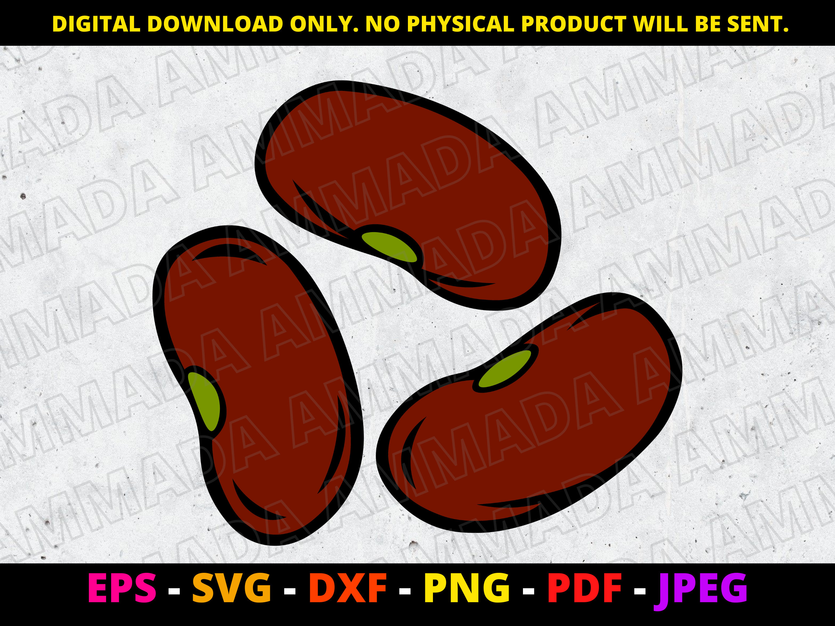 Beans SVG, Red Beans SVG, Instant Download, Printable Image - Etsy