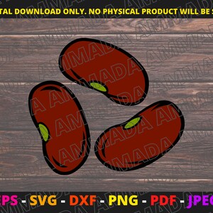 Beans SVG, Red Beans SVG, Instant Download, Printable Image - Etsy