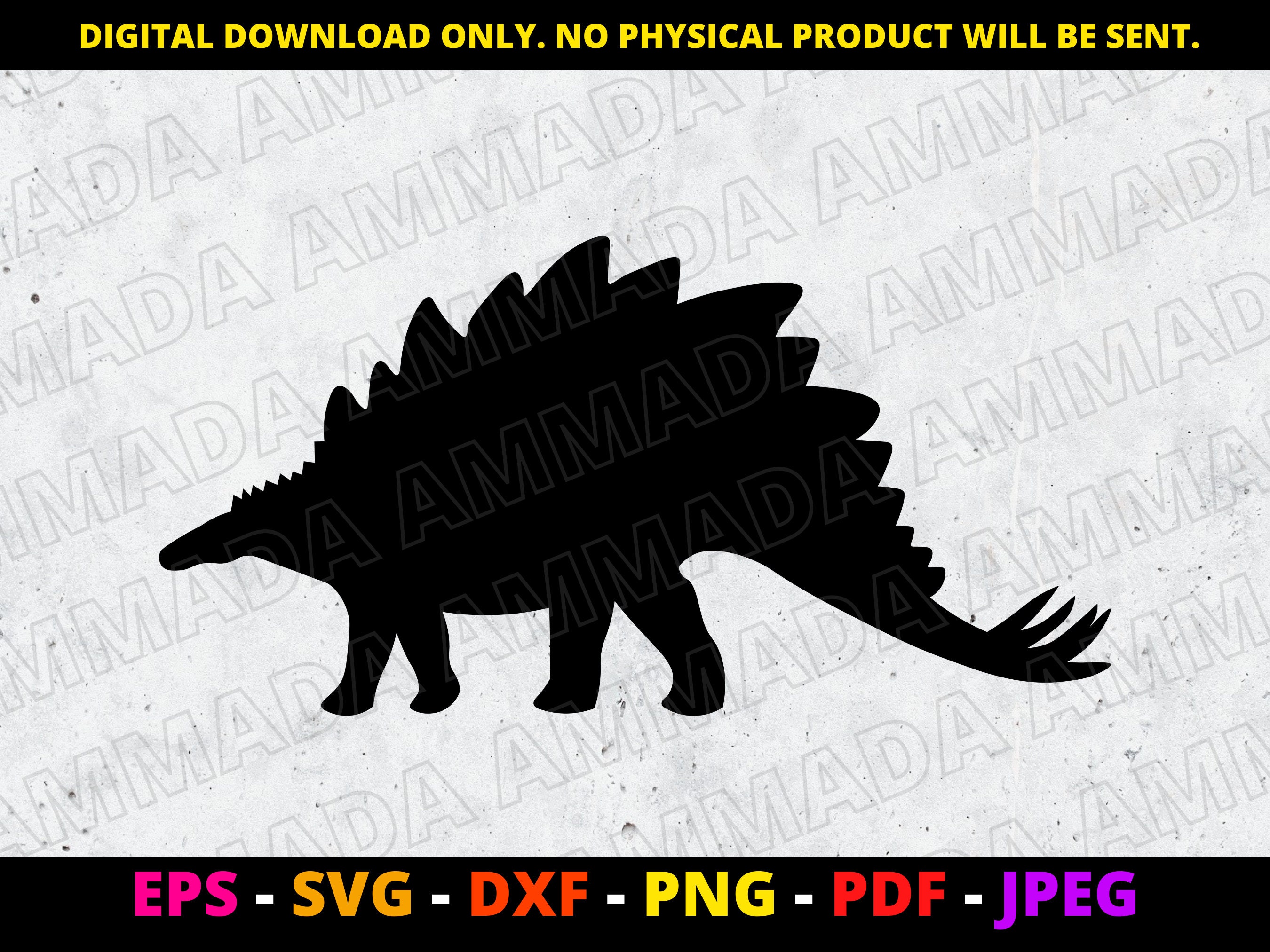 Dinosaurus Svg, Stegosaurus Svg, Jurassic Vector, Instant Download ...