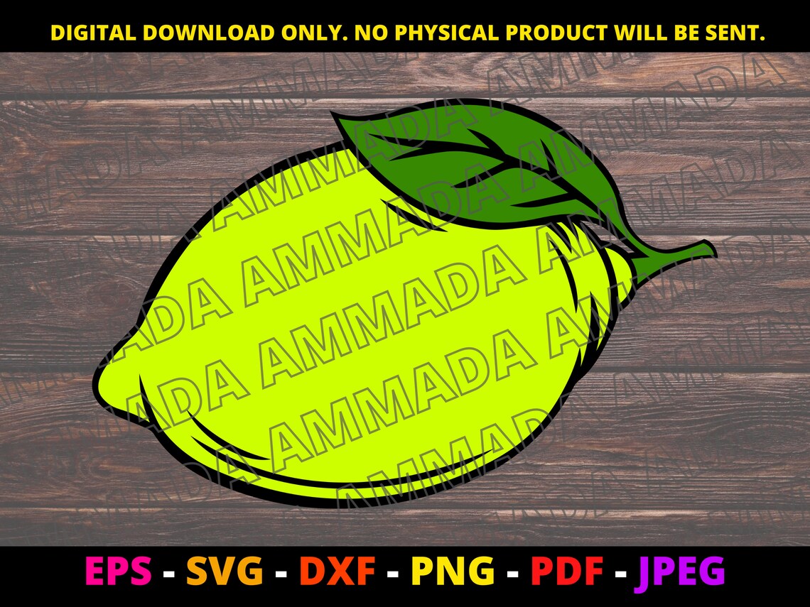 Lemon SVG, Lemon Fruit PNG, Instant Download, Printable Image - Etsy Canada
