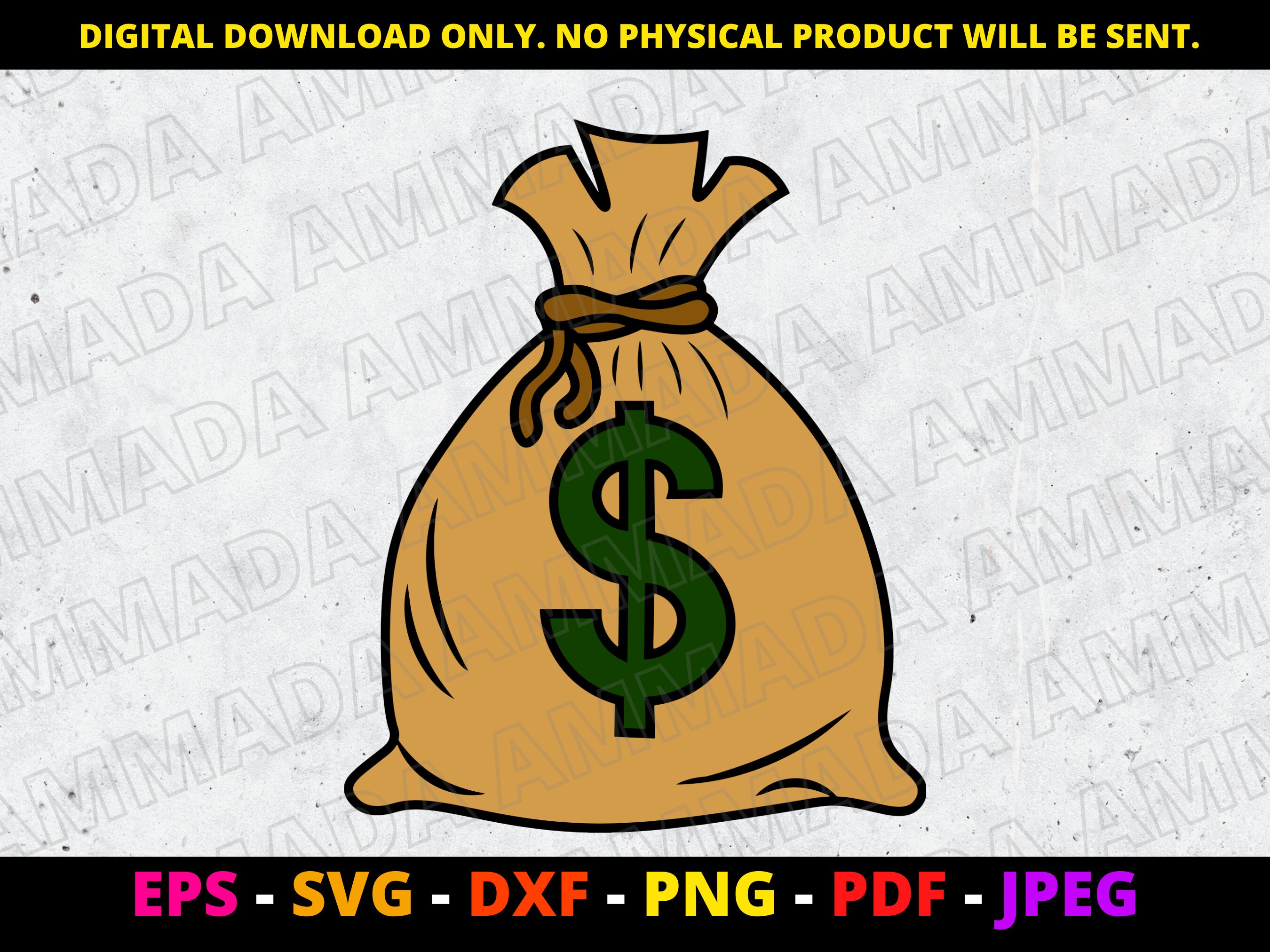 Money Bag SVG, Bag of Money SVG, Instant Download, Printable Image - Etsy