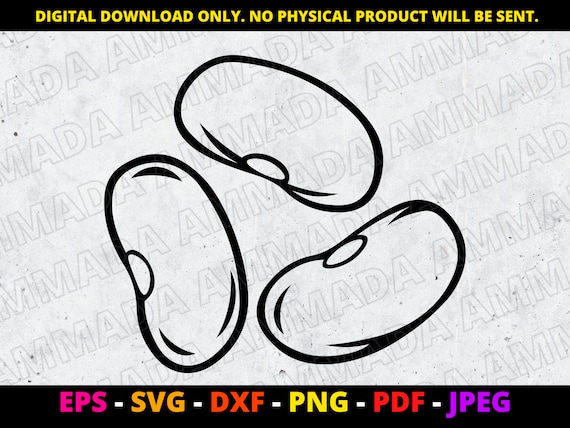 Beans SVG Bean Seeds SVG Instant Download Printable Image - Etsy