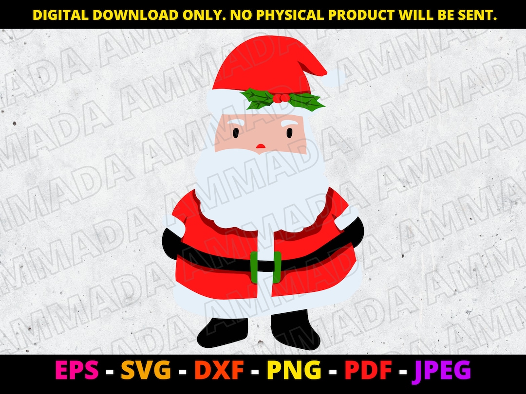 Santa Claus SVG, Christmas SVG, Instant Download, Printable Image - Etsy