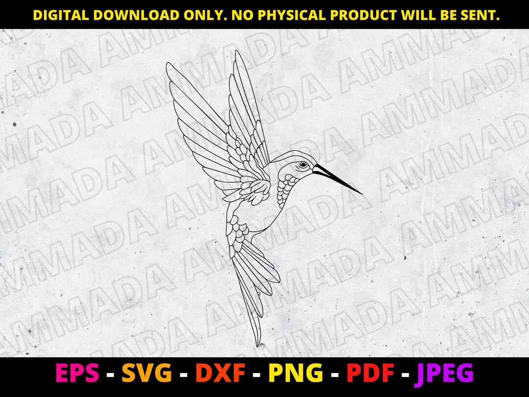 Hummingbird SVG, Hummingbird PNG, Instant Download, Printable Image - Etsy