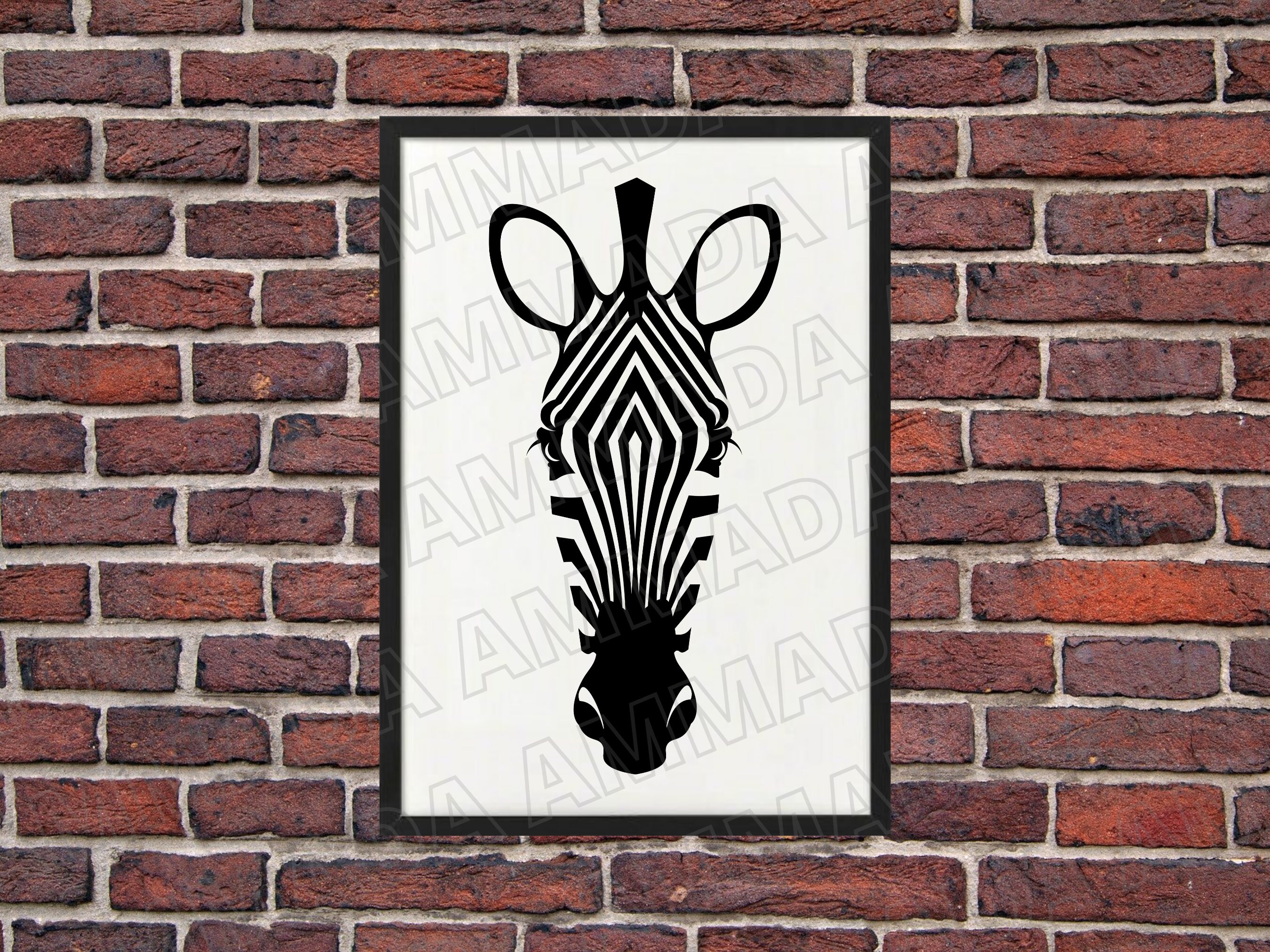 Zebra SVG, Zebra Face SVG, Zebra PNG, Zebra Silhouette, Instant ...