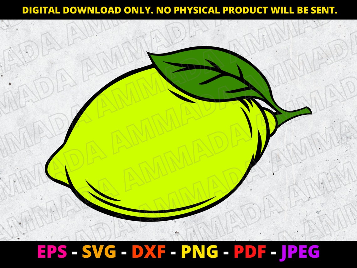 Lemon SVG, Lemon Fruit PNG, Instant Download, Printable Image - Etsy Canada