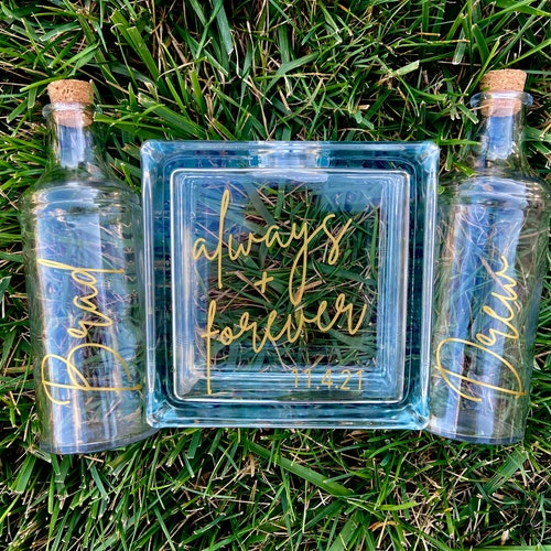 Unity Sand Ceremony Set Unity Wedding Kit Rustic Unity Set - Etsy