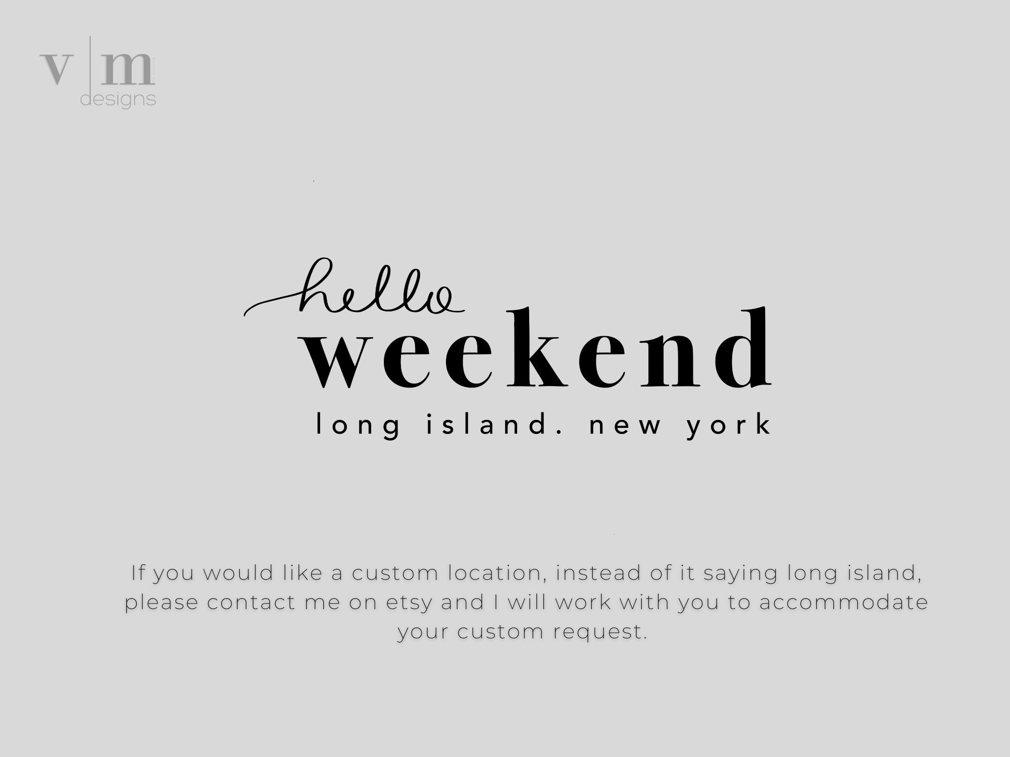 Hello Weekend, Long Island, New York Decal, SVG File, Digital Download ...