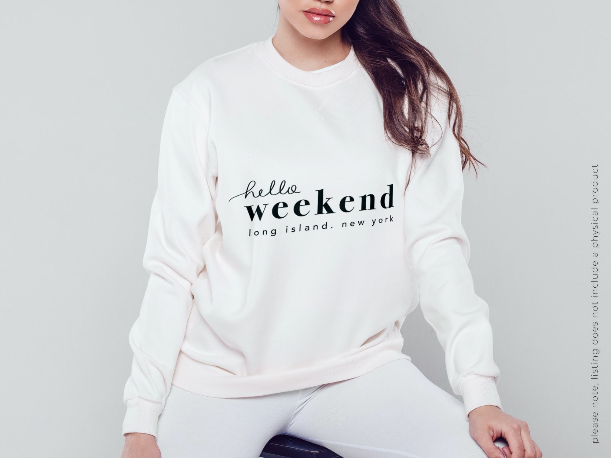 Hello Weekend, Long Island, New York Decal, SVG File, Digital Download ...