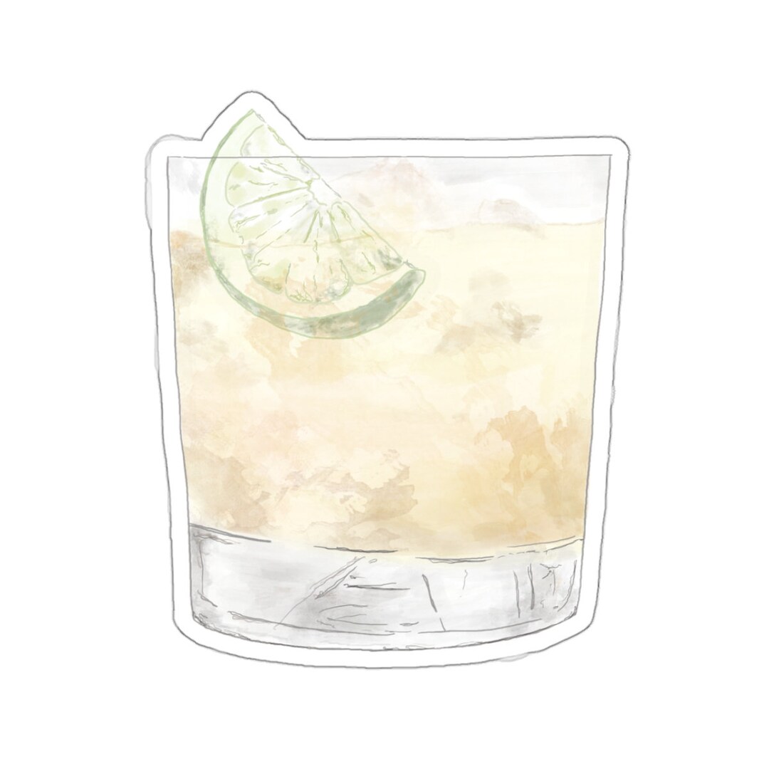 Whiskey Ginger Sticker, Signature Cocktail Signage, Wedding Sticker ...