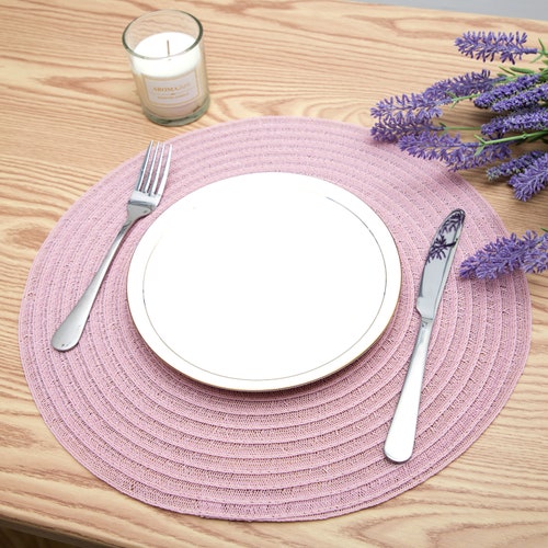 Blues Faux Leather Mat Set for Kitchen Dinner Table - Etsy