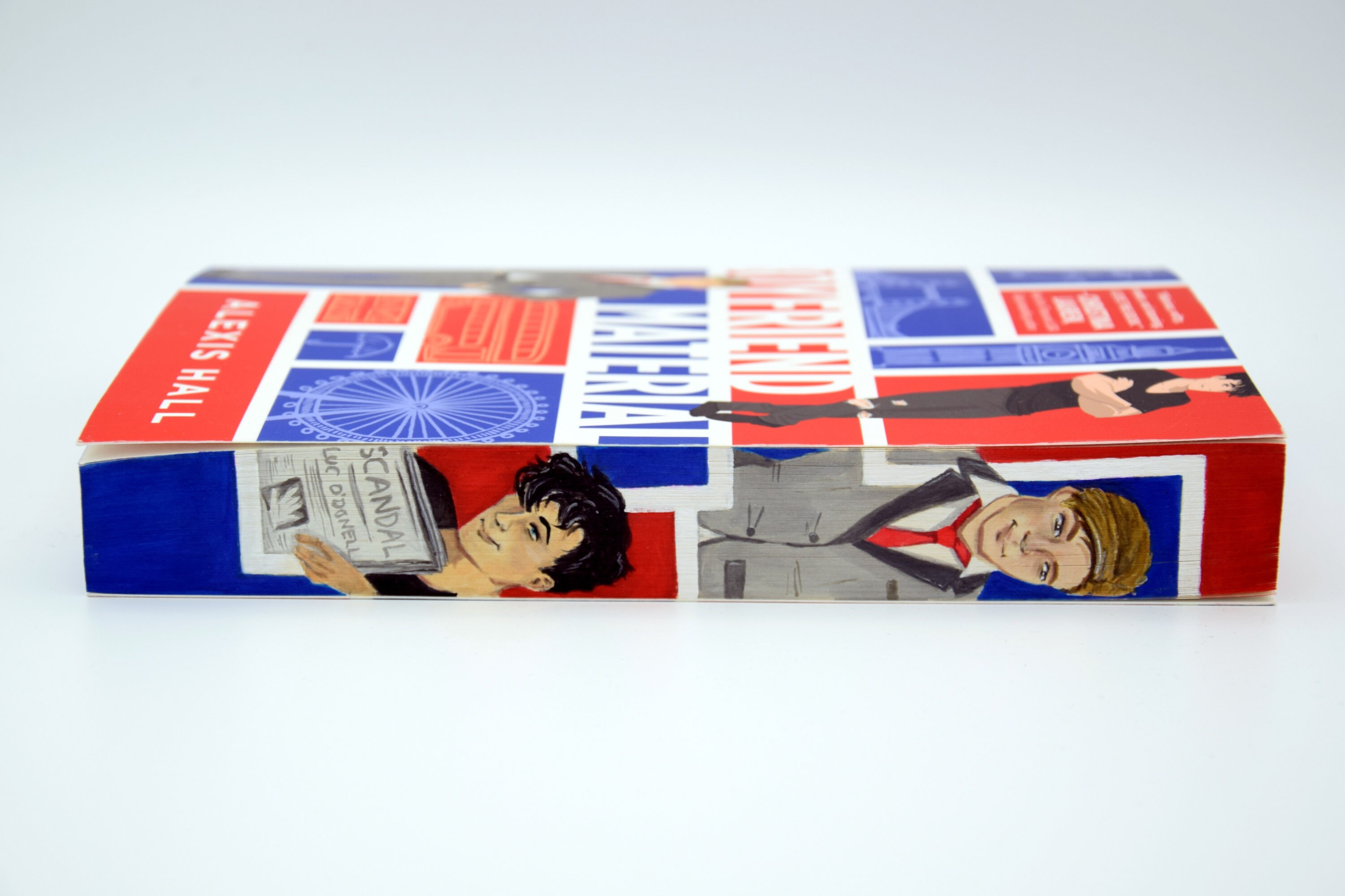 Boyfriend Material by Alexis Hall, Painted Book Edge, Fore-edge ...