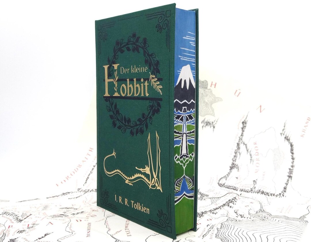 The Hobbit by J. R. R. Tolkien (german) | Hand-bound Book | Painted ...
