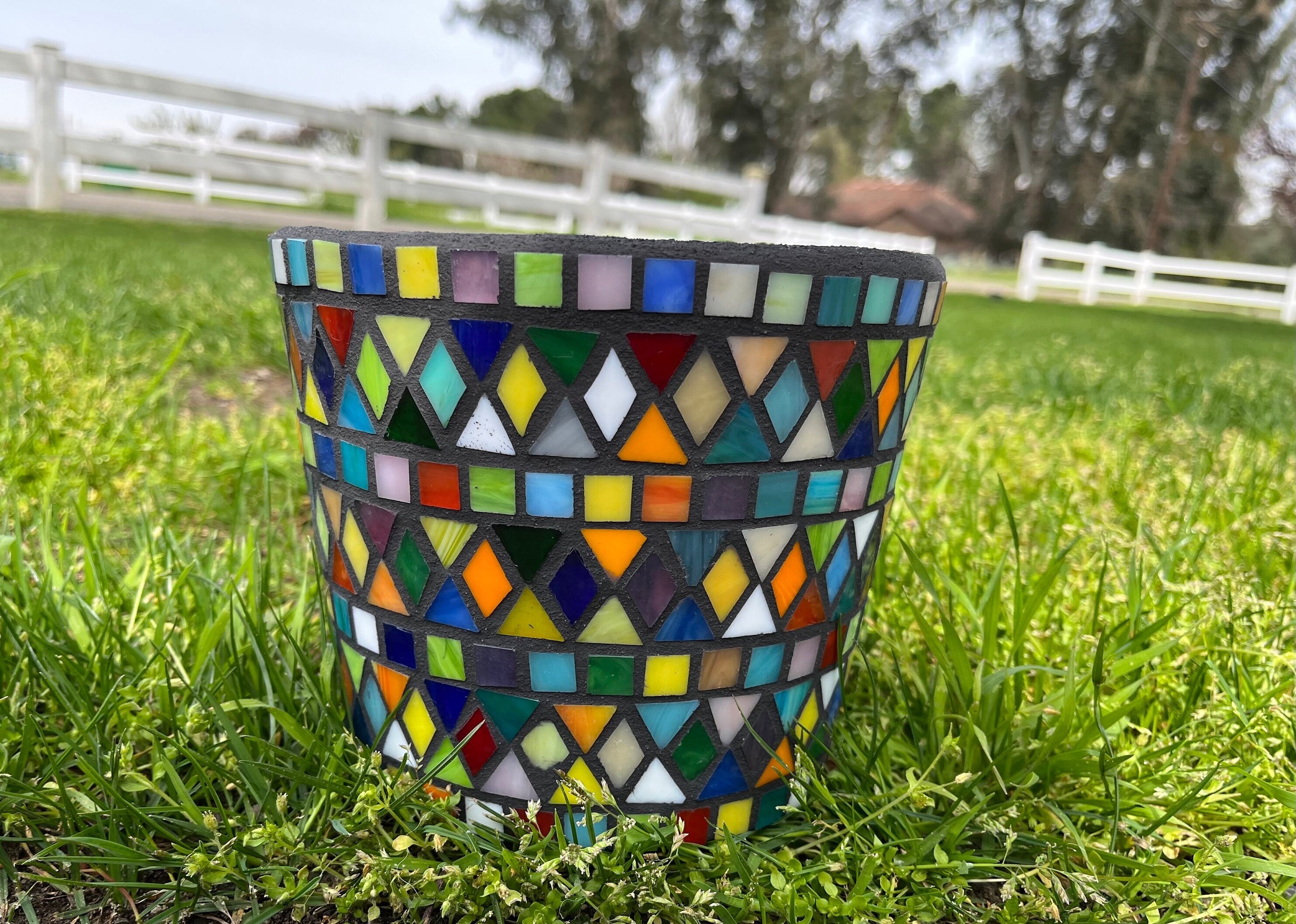 Pattern Rainbow Planter - Etsy