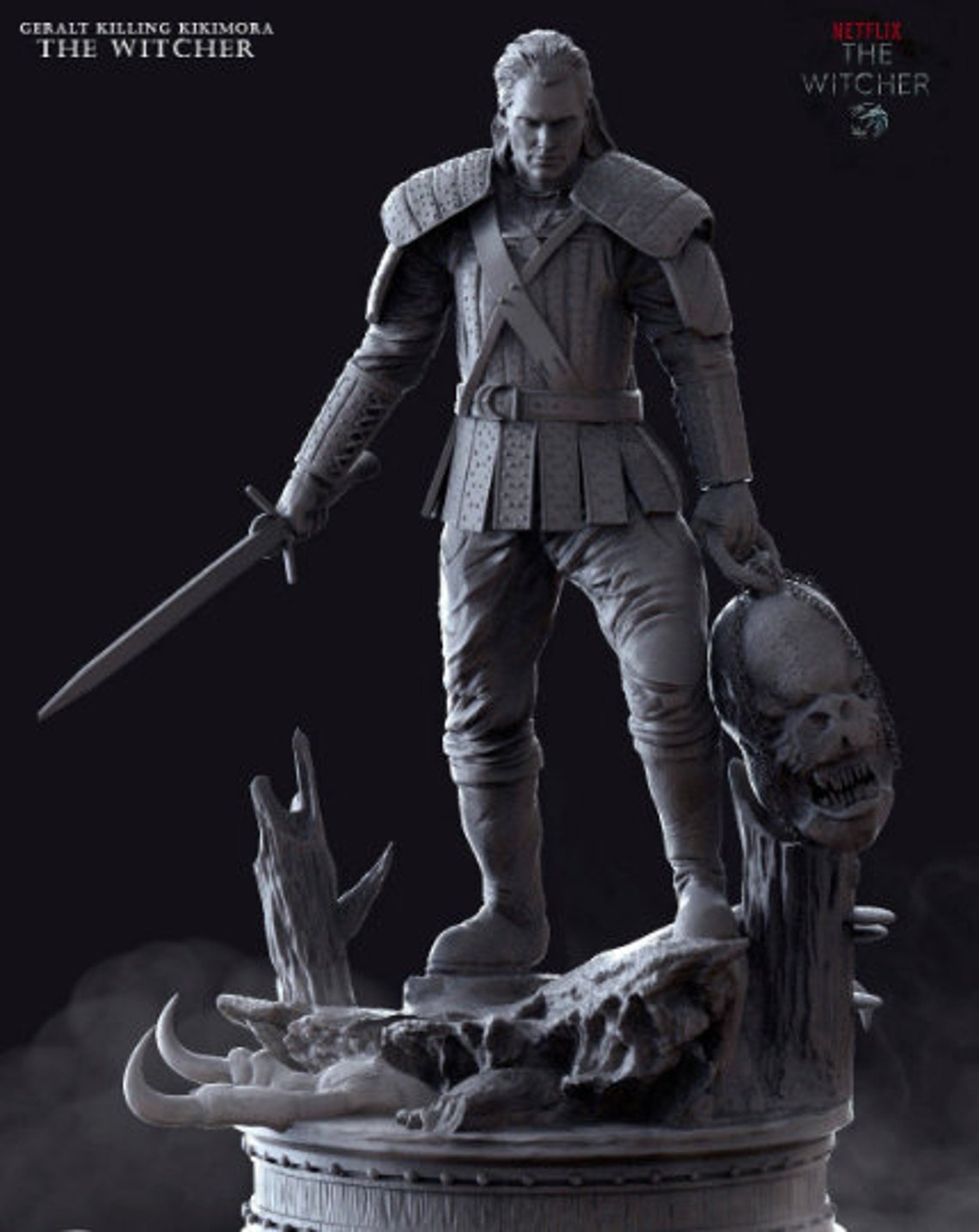 The Witcher 3D Modelo 3D STL Figura Digital Formato de archivo | Etsy