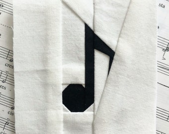 Music Note Quilt Pattern - Etsy