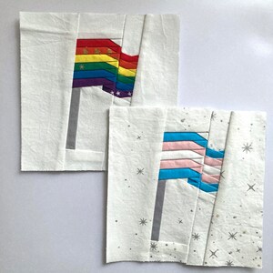 Pride Flag Foundation Paper Piecing/fpp Quilt Block Pattern, Digital ...