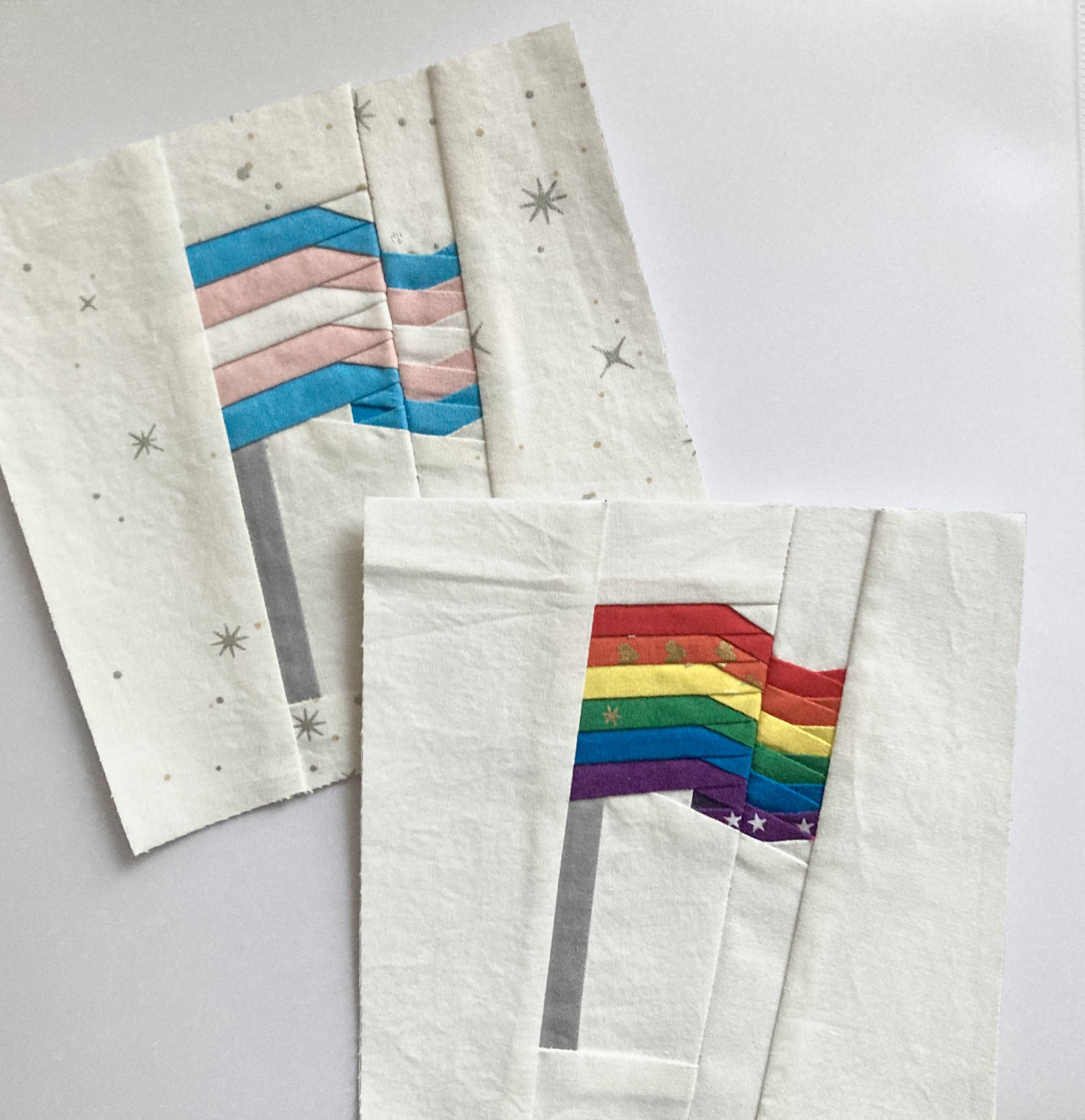 Pride Flag Foundation Paper Piecing/fpp Quilt Block Pattern, Digital ...