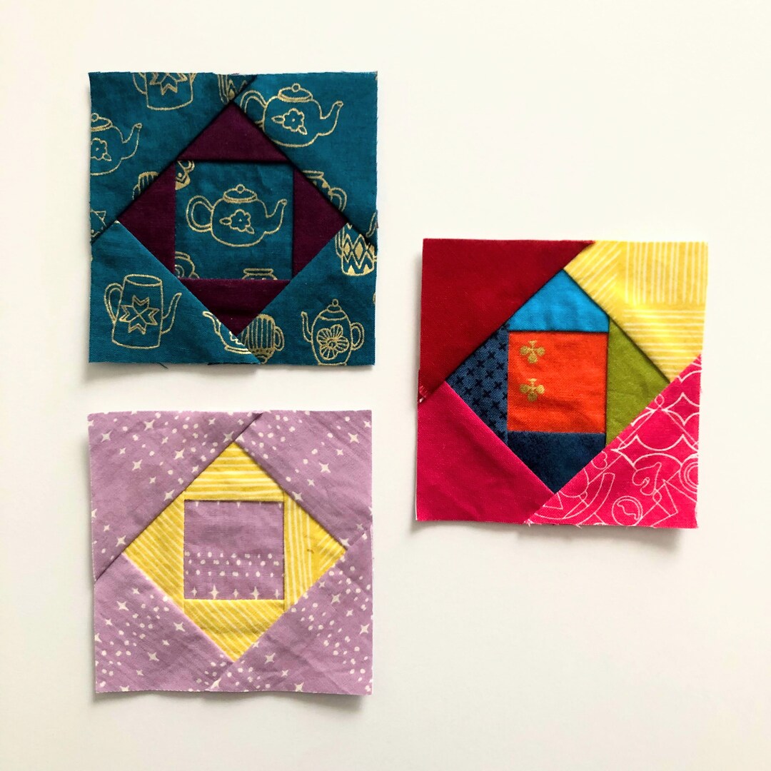 Economy Block (square in a Square) Foundation Paper Piecing/fpp Quilt ...