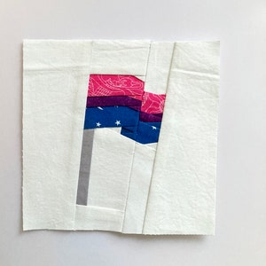Pride Flag Foundation Paper Piecing/fpp Quilt Block Pattern, Digital ...
