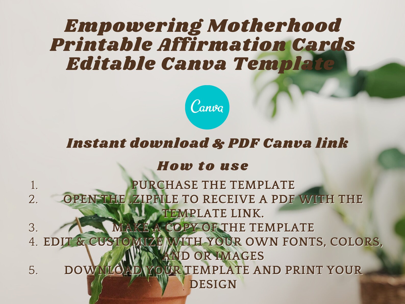 50 Empowering Motherhood Printable Affirmation Cards Template - Etsy