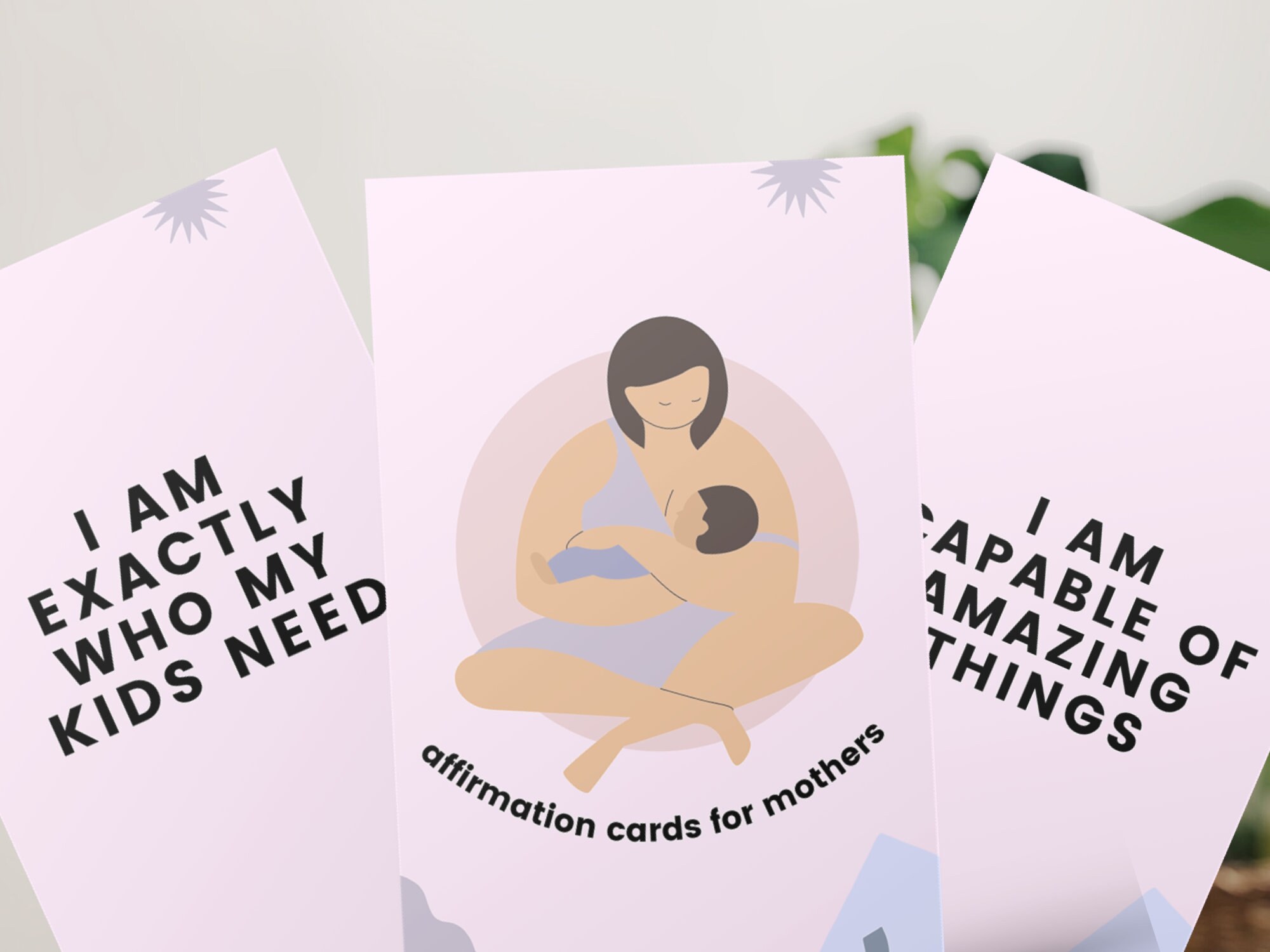 50 Empowering Motherhood Printable Affirmation Cards Template - Etsy