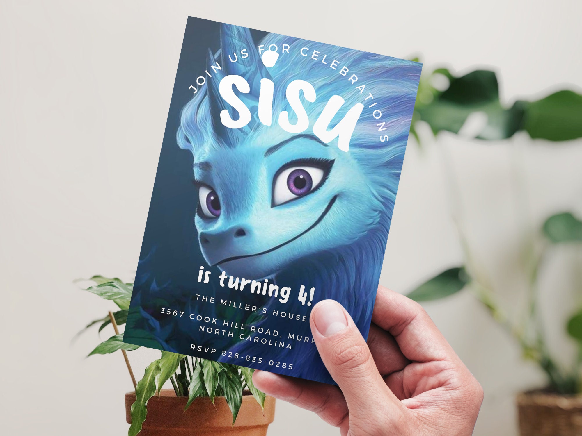 Invitations Invitations & Announcements Paper Raya and the Last Dragon ...