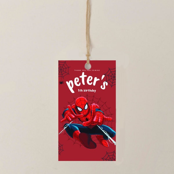 Spider Gift Tag - Etsy