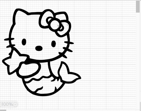 Hello Kitty Decal Hello Kitty Mermaid Vinyl | Etsy