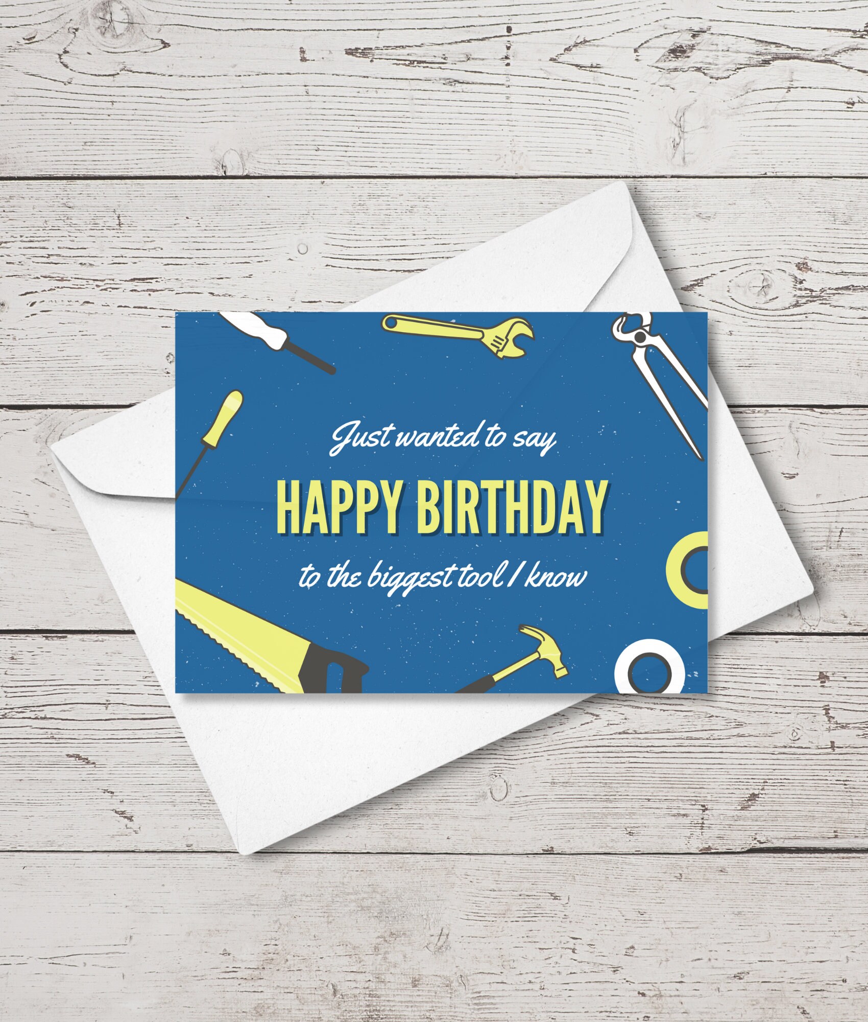 Sarcastic Birthday Card Funny Birthday Card Tool Birthday Card Happy ...