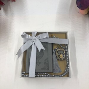 Personalized Mini Quran Set With Special Rosary and Luxury Pearl ...