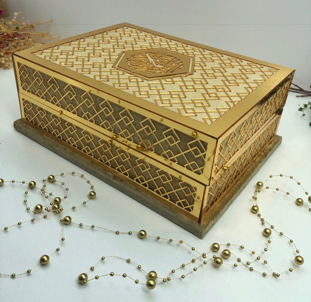 Islamic Gift Sets | Quran Gift | Personalized Quran | Velvet Box ...