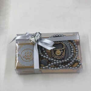 Personalized Mini Quran Set With Special Rosary and Luxury Pearl ...