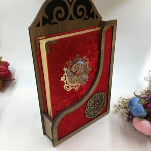 Velvet Quran Gift Set| Islamic Prayer Scarf | Islamic Gift Set | Rosary ...