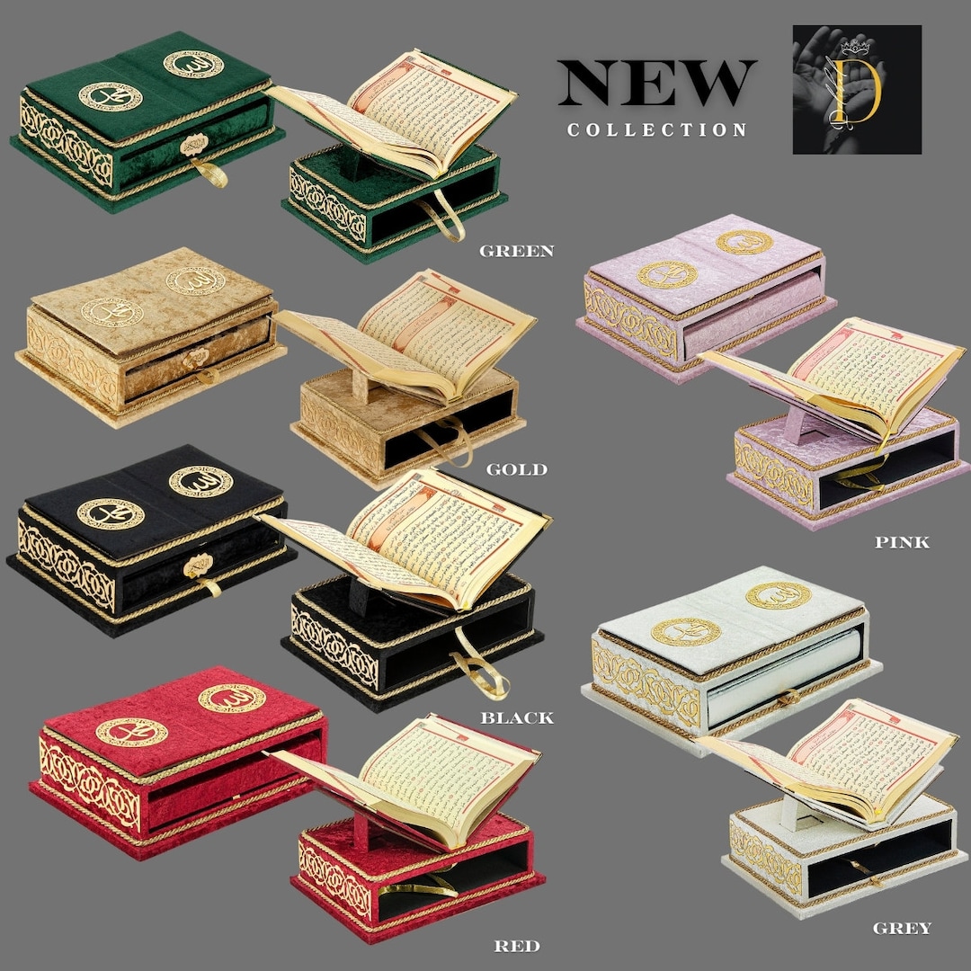 Islamic Gift Sets Quran Gift Personalized Quran Velvet Box Muslim Gift ...