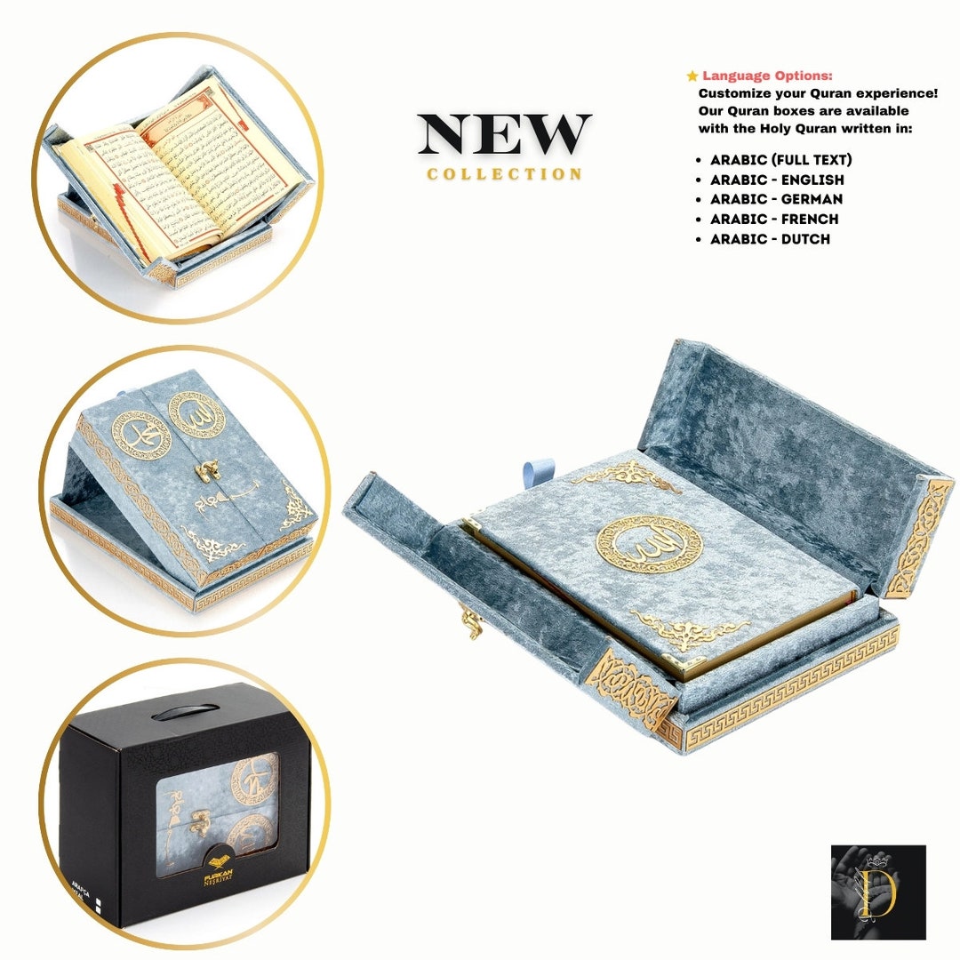 Islamic Gift Sets Quran Gift Personalized Quran Velvet Box Muslim Gift ...