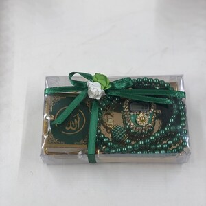 Personalized Mini Quran Set With Special Rosary and Luxury Pearl ...