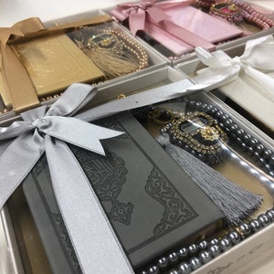 Personalized Mini Quran Set With Special Rosary and Luxury Pearl ...