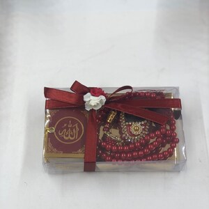 Personalized Mini Quran Set With Special Rosary and Luxury Pearl ...