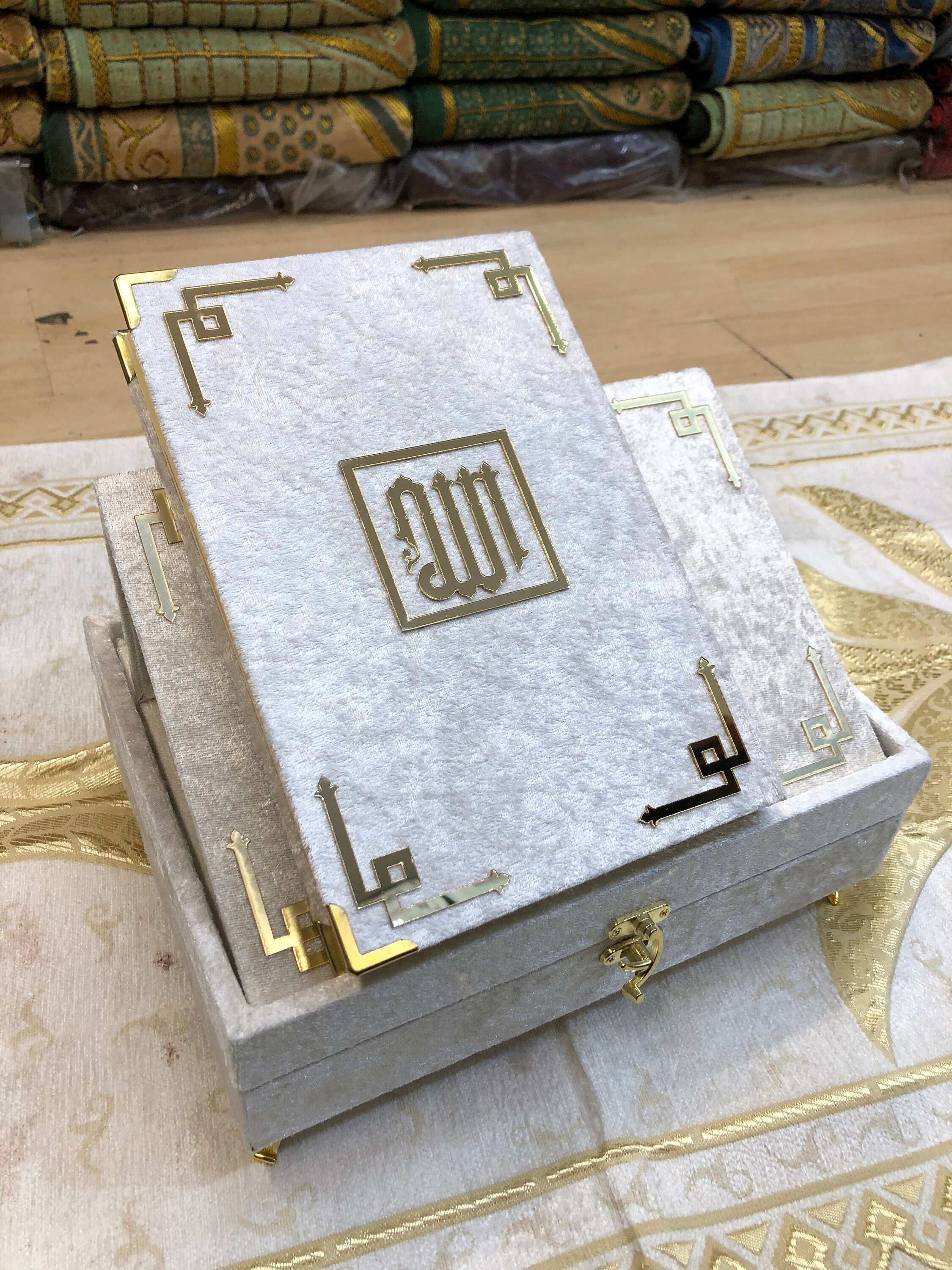 Personalized Quran With Velvet Box Islamic Gift Set Quran | Etsy