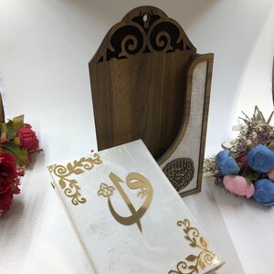 Velvet Quran Gift Set Islamic Prayer Scarf Islamic Gift Set Rosary ...